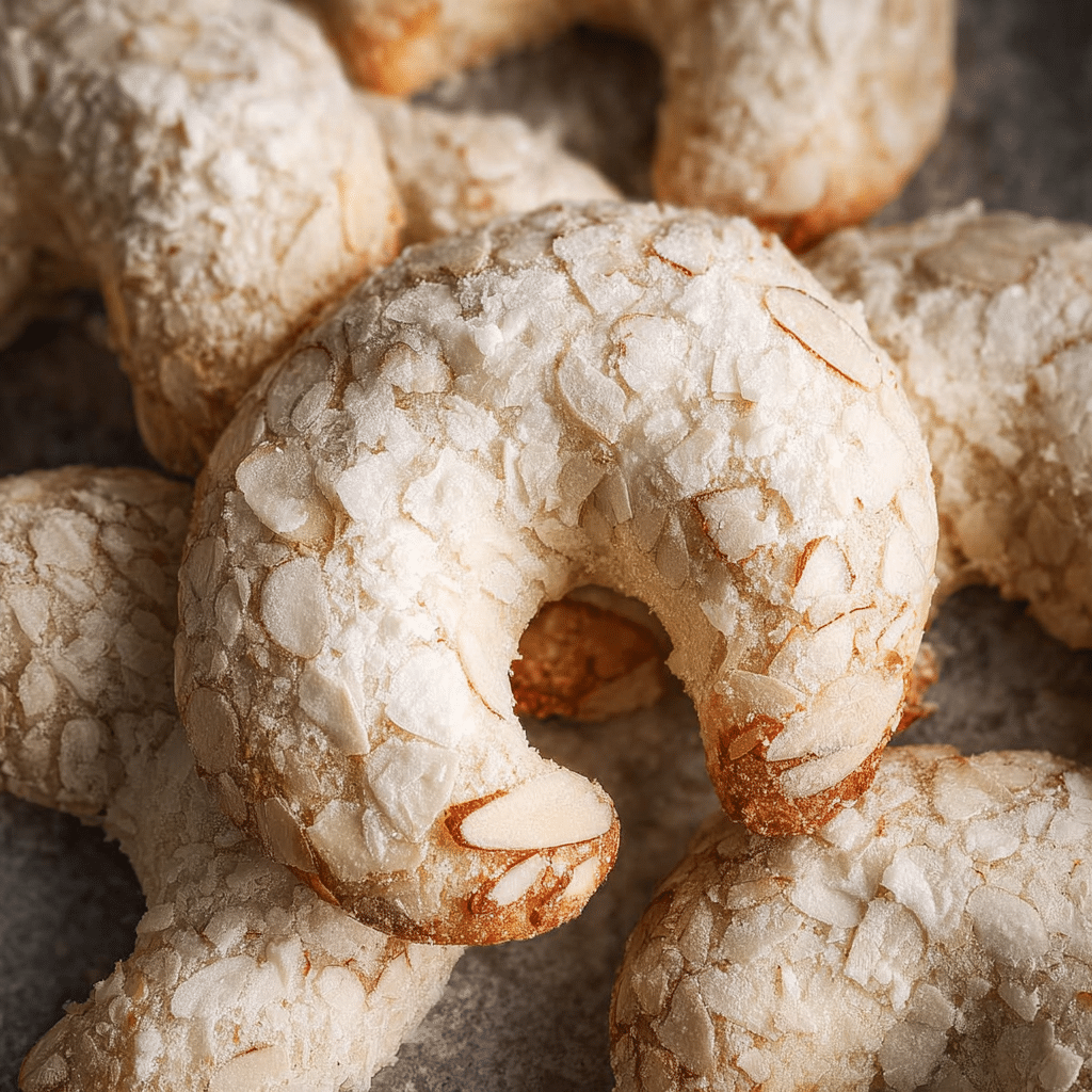 Almond Crescent Cookies