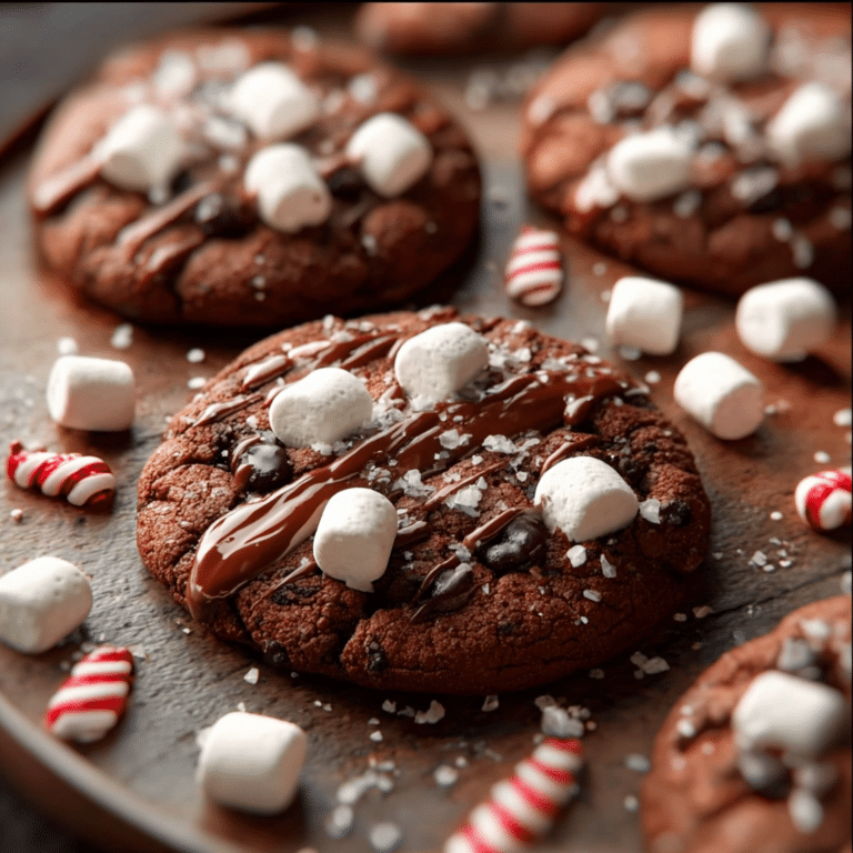 Hot Chocolate Cookies with Mini Marshmallows
