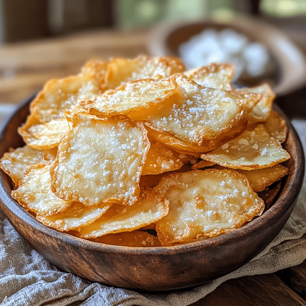 Crispy Cottage Cheese Chips