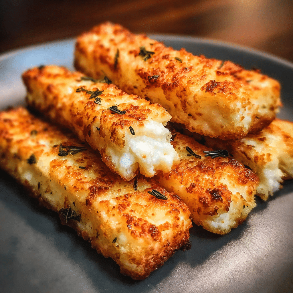 Deliciously Cheesy Cottage Cheese Sticks